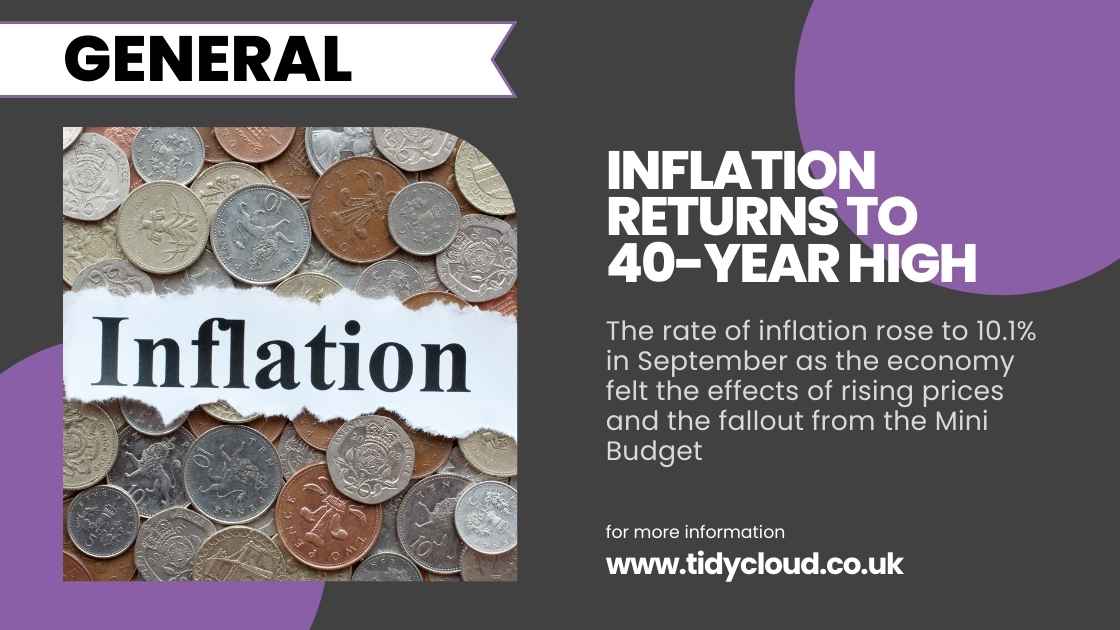 TidyCloud - Inflation returns to 40-year high