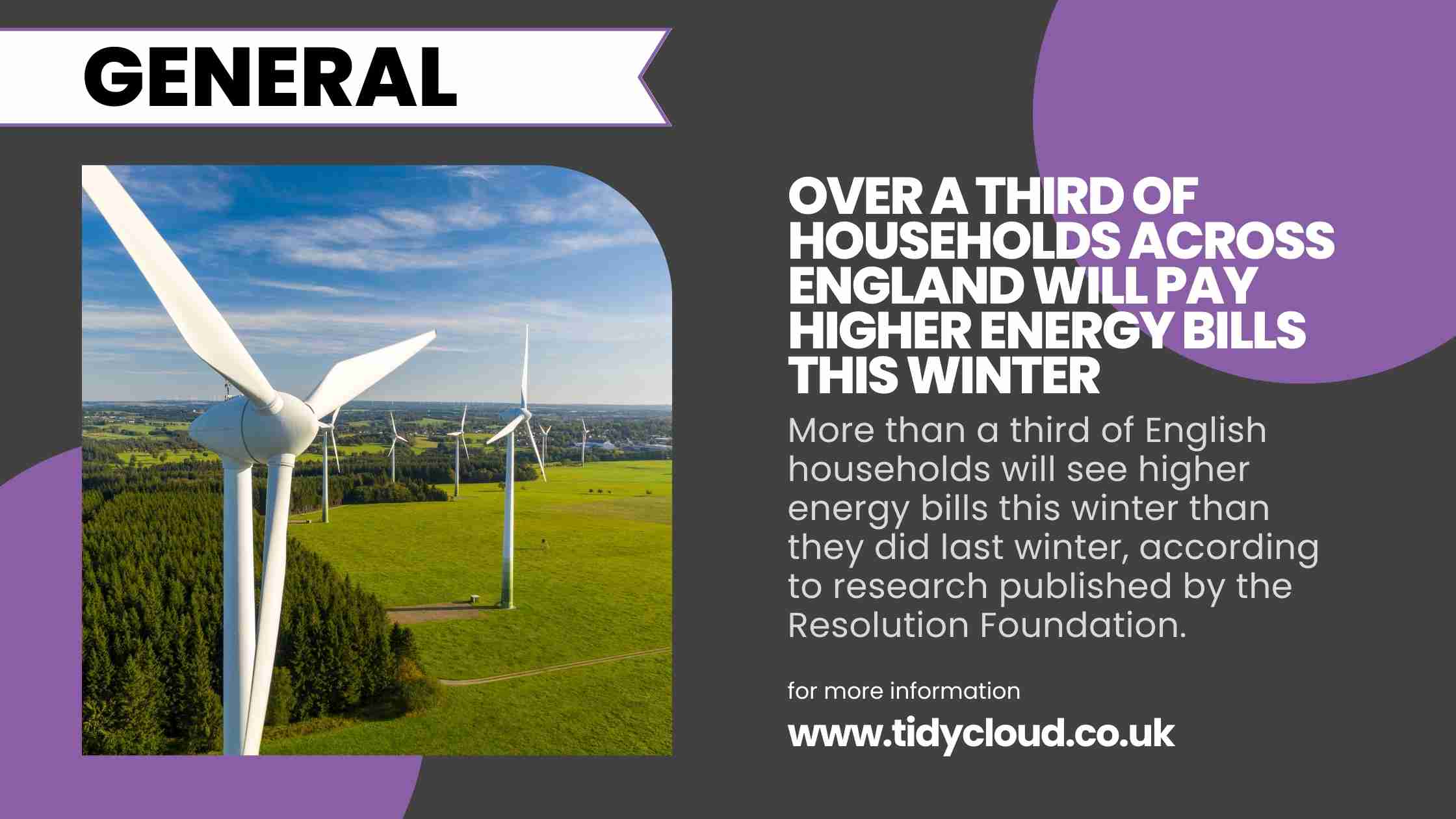 TidyCloud - Over a third of households across England will pay higher ...